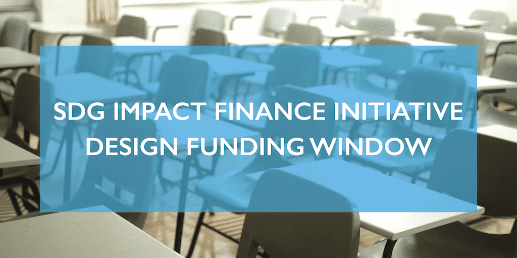 Design Funding Window Launch Sdg Impact Finance Initiative Avpn