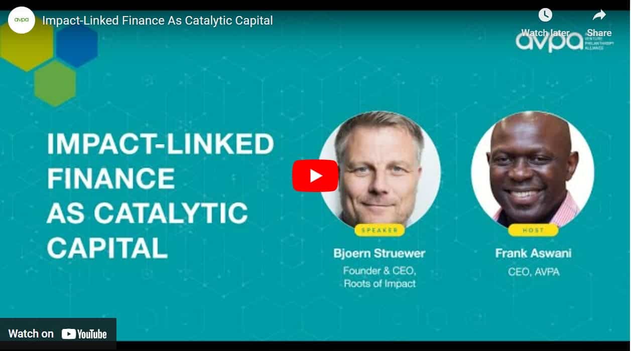 Accelerating Impact with Catalytic Capital | AVPN