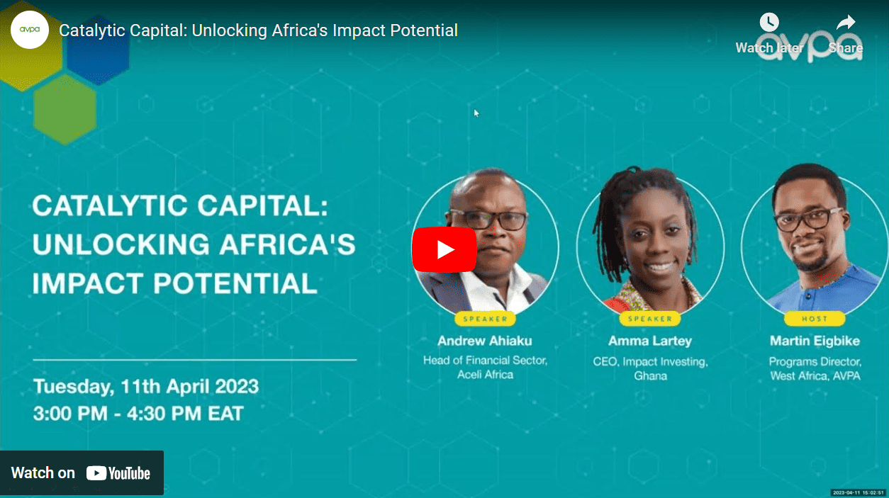 Accelerating Impact with Catalytic Capital | AVPN
